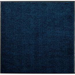 Fu&szlig;matte Salonloewe, B:85cm H:7mm L:85cm, blau, Polyamid, Au&szlig;enbereich, Teppiche