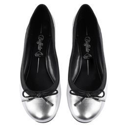 Trainingsschuh Buffalo "Buffalo Og -Vegan Nappa", Damen, Gr. 38, silber, Kunstfaser, unifarben, Schuhe