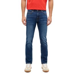 Mustang Herren Slim-fit-Jeans "Herren Style Vegas Slim"883 dunkelblau, Gr. 38, unifarben, Denim/Jeans, 99% Baumwolle, 1% Elasthan, Jeans