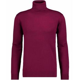 Ragman Herren Rundhalspullover, rot, Gr. XXXL, Strick, 100% Wolle, Pullover