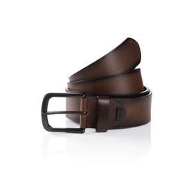 MONTI Herren Lederg&uuml;rtel "DALLAS", braun, Gr. 90, unifarben, Rindsleder, G&uuml;rtel, mit starkem Kontrast