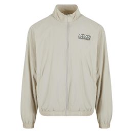 Karl Kani Herren Trainingsjacke "Karl Kani Sport Patch Essential Trackjacket", beige, Gr. S, unifarben, 100% Polyamid, Jacken