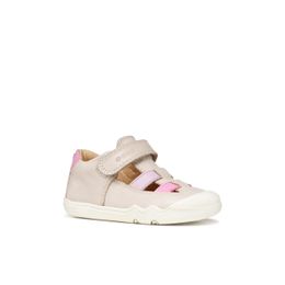 Geox Baby Lauflernschuh "B STEPPIEUP GIRL", Gr. 20beige, pink, Leder, Schuhe, Babyschuh, Sommerschuh, Klettschuh, Gr&ouml;&szlig;enschablone zum Download