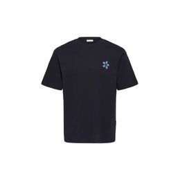Casual Friday Herren Rundhalsshirt "Rundhalsshirt CFArlan", blau, Gr. L, Obermaterial: 100% Baumwolle CO., Shirts