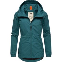 Ragwear Damen Outdoorjacke "Danka", blau, Gr. M, Au&szlig;enmaterial: 100% Polyester; Innenfutter: 100% Polyester, Jacken, Wasserdichte &Uuml;bergangsjacke mit