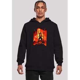 F4NT4STIC Herren Kapuzenpullover "Stranger Things Hell Guitar- DTG Netflix TV Series", schwarz, Gr. L, Obermaterial: 65% Baumwolle, 35% Polyester,