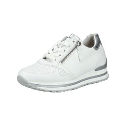 Gabor COMFORT Damen Sneaker "Gabor Comfort Sneaker Leder", Gr. 37,5, wei&szlig;, Leder, Schuhe