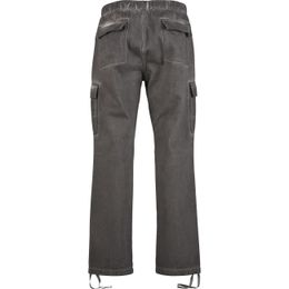 2Y STUDIOS Herren Cargohose "2Y Studios Lunas 2-Pocket Cargo Pants"washed oil grau, Gr. 32, unifarben, 100% Baumwolle, Hosen