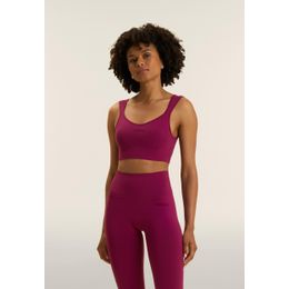 Freddy Damen Sporttop "Light support Bra"fuchsia rot, Gr. M, Obermaterial: 88% Polyester, 12% Elasthan, Tops, eng anliegende Passform, seamless