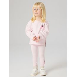 name it M&auml;dchen Sweatshirt "NMFBISSINE LS NREG SWE UNB BOX PB", rosa, Gr. 116, bedruckt, Sweatware, Obermaterial: 100% Baumwolle, Sweatshirts