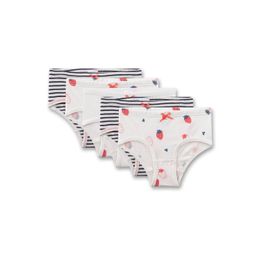 Sanetta M&auml;dchen Panty "Slip Hipslip 5P 5er Pack", Gr. 116, bunt, Obermaterial: 95% Baumwolle CO. 5% Elasthan EL., Unterhosen
