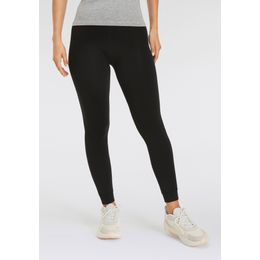 SARLINI Damen Thermoleggings, Gr. SM, schwarz, Obermaterial: 90% Polyester, 10% Elasthan, unifarben, Hosen, mit kuscheligem Innenfutter, perfekt f&uuml;r