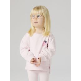 name it M&auml;dchen Sweatshirt "NMFBISSINE LS NREG SWE UNB BOX PB", rosa, Gr. 92, bedruckt, Sweatware, Obermaterial: 100% Baumwolle, Sweatshirts