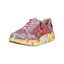 Sneaker Laura Vita "Laura Vita Sneaker Leder/Textil", Damen, Gr. 37, pink, Leder, Textil, Schuhe Sneaker