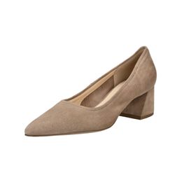 H&ouml;gl H&Ouml;GL Damen Pumps "H&ouml;gl Pumps Veloursleder", Gr. 41,5, beige, Veloursleder, Schuhe
