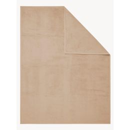 Wohndecke Biederlack, B:150cm L:200cm, beige, 70% Baumwolle, 30% Polyacryl, Wohndecken
