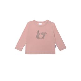Liliput Jungen Langarmshirt "Friends forever", rosa, Gr. 50, bedruckt, 100% Baumwolle, Shirts, aus weichem Baumwoll-Material