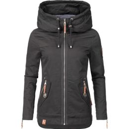 Navahoo Damen Outdoorjacke "Wekoo", schwarz, Gr. M, Oberstoff: 100% Baumwolle; Futter: 100% Polyester; &Auml;rmelfutter: 100% Polyester, Jacken, moderner