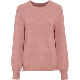 bonprix Damen Strickpullover, rosa, Gr. 44, Obermaterial: 61% Polyacryl, 25% Polyester, 11% Polyamid, 3% Elasthan, Pullover, aus Polyacryl,