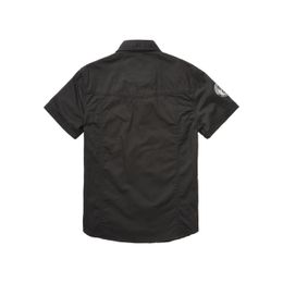 Brandit Herren Kurzarmhemd "Brandit Herren Luis Vintage Shirt Short Sleeve", schwarz, Gr. M, 100% Baumwolle, Hemden