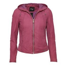 Maze Damen Lederjacke "Donie", lila, Gr. XS, Obermaterial: 100% Lammleder; Innenseite: 100% Polyester; &Auml;rmelfutter: 100% Polyester, Jacken