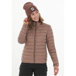 WHISTLER Damen Steppjacke "Tepic W Pro-lite", beige, Gr. 50, kariert, unifarben, 100% Nylon, Jacken, mit Kinnschutz und kuscheliger Wattierung