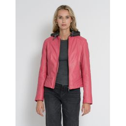 Mustang Damen Lederjacke "31022244", rot, Gr. XXL, Obermaterial: 100% Lammleder. Innenfutter: 100% Baumwolle. &Auml;rmelfutter: 100% Polyester.