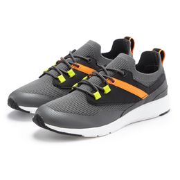 Herren Sneaker, AUTHENTIC LE JOGGER, Gr. 45, grau, Obermaterial: 50% Lederimitat, 50% Textilmaterial. Decksohle: 100% Textilmaterial. Futter: 100%