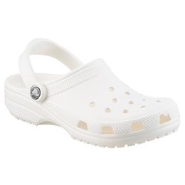 Crocs Jungen Clog "Classic K", Gr. 30, wei&szlig;, Croslite , unifarben, Schuhe, Sommerschuh, Hausschuh, Badeschuh mit schwenkbarem Fersenriemchen