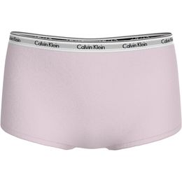Damen Boxershorts "BOYSHORT", Calvin Klein Underwear, Gr. S, rosa, Jersey, Obermaterial: 90% Baumwolle, 10% Elasthan, Unterhosen, mit Logomuster