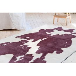 Hochflor-Teppich Calo-deluxe, B:120cm H:30mm L:160cm, lila, Kunstfaser, Teppiche, "Vogesen 500", weiche Haptik, Wohnzimmer