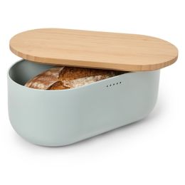 Tchibo - Brotkasten mit Schneidebrett - grau