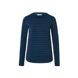 Tchibo - Langarm-Sportshirt - Damen - Gr. L - blau/gestreift
