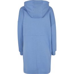 Urban Classics Damen A-Linien-Kleid "Urban Classics Damen Ladies Organic Oversized Terry Hoody Dress", blau, Gr. XS, unifarben, 100% Baumwolle,
