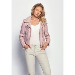 Maze Damen Lederjacke "Blackridge", pink, Gr. S, Obermaterial: 100% Lammleder. Futter: 100% Polyester, Jacken