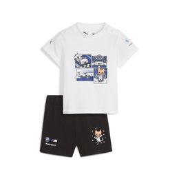 Puma Jungen Sportanzug "BMW M Motorsport Essentials Kurzarm-Set Kinder", wei&szlig;, Gr. 80, Obermaterial: 100% Baumwolle, Sportanz&uuml;ge