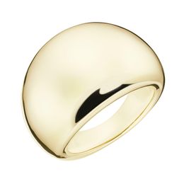 Damen Silberring "in gew&ouml;lbter Form, vergoldet, Silber 925", 54, Silber 925 (Sterlingsilber), gold, Giorgio Martello MILANO, Silber 925
