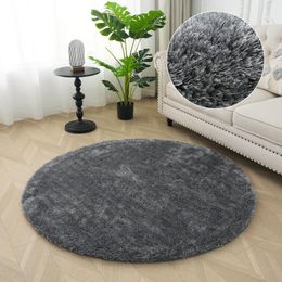 Teppich Bruno Banani, H:30mm &Oslash;:190cm, grau, Kunstfaser, Wohnzimmer, Teppiche, "Dana Teppich, besonders weich und kuschelig, Kundenliebling", uni,