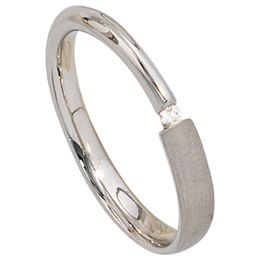 Jobo Damen Diamantring, 52, SI = kleine Einschl&uuml;sse, Diamanten Silber 925 (Sterlingsilber), silber, Diamanten, Silber 925 (Sterlingsilber),