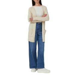 s.Oliver Damen Strickjacke, beige, Gr. 36, meliert, Strick, Obermaterial: 50% Baumwolle, 25% Polyamid, 14% Polyacryl, 8% Wolle, 3% Elasthan,