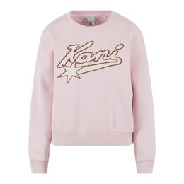 Karl Kani Damen Sweater "Karl Kani Varsity Star Crewneck", rosa, Gr. S, 65% Baumwolle, 35% Polyester, Sweatshirts