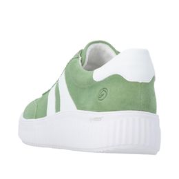 Remonte Damen Sneaker, Gr. 36gr&uuml;n, wei&szlig;, Lederimitat, Veloursleder, Schuhe, Schn&uuml;rschuh, Halbschuh, Freizeitschuh mit Lite ́ n Soft-Ausstattung