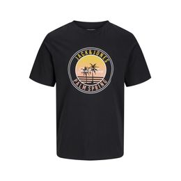 Jack & Jones Kinder Langarmshirt "JJPALM TEE LS CREW NECK 2PK MP JNR", bunt, Gr. 152, JACK & JONES JUNIOR, bedruckt, Single Jersey, Obermaterial: 100% Baumwolle,