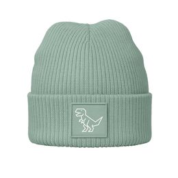 Neverless Beanie 'Polygon T-Rex' female Green size Onesize