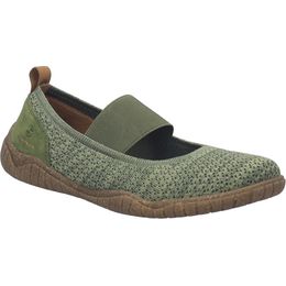 Josef Seibel Damen Barfu&szlig;schuh "Wynona 07", Gr. 39, gr&uuml;n, Leder, Textil, meliert, Schuhe, Komfortschuh, Slipper mit Wechselfu&szlig;bett, Weite G (=weit)