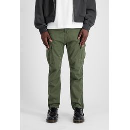 Herren Cargohose "Squad Pant", gr&uuml;n, Gr. 30, Alpha Industries, Obermaterial: 98% Baumwolle, 2% Elastan. Futter: 100% Baumwolle, Hosen