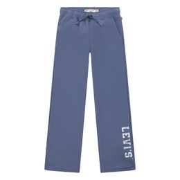LEVI'S KIDS M&auml;dchen Jogginghose "LVG WIDE LEG FLEECE PANT"vintage indigo, Gr. 8, unifarben, Sweatware, Obermaterial: 70% Baumwolle, 30% Polyester,