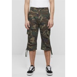 Brandit Herren Stoffhose "Brandit Herren Urban Legend Cargo 3/4 Shorts"olive camouflage, Gr. XXL, unifarben, 100% Baumwolle, Hosen