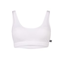 like it! LIKE IT Damen Bustier, S, N-Gr, wei&szlig;, Obermaterial: 48% Baumwolle, 48% Modal, 4% Elasthan, BHs, atmungsaktiv, bequem, basic, pflegeleicht, elastisch,