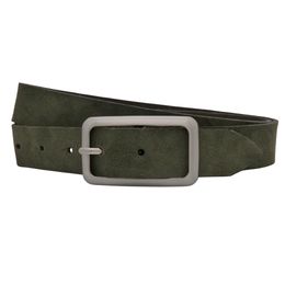AnnaMatoni Damen Lederg&uuml;rtel "AnnaMatoni Damen Lederg&uuml;rtel in hochwertigem Velour Leder 3cm"olive 560, Gr. 130, 100% Leder, G&uuml;rtel